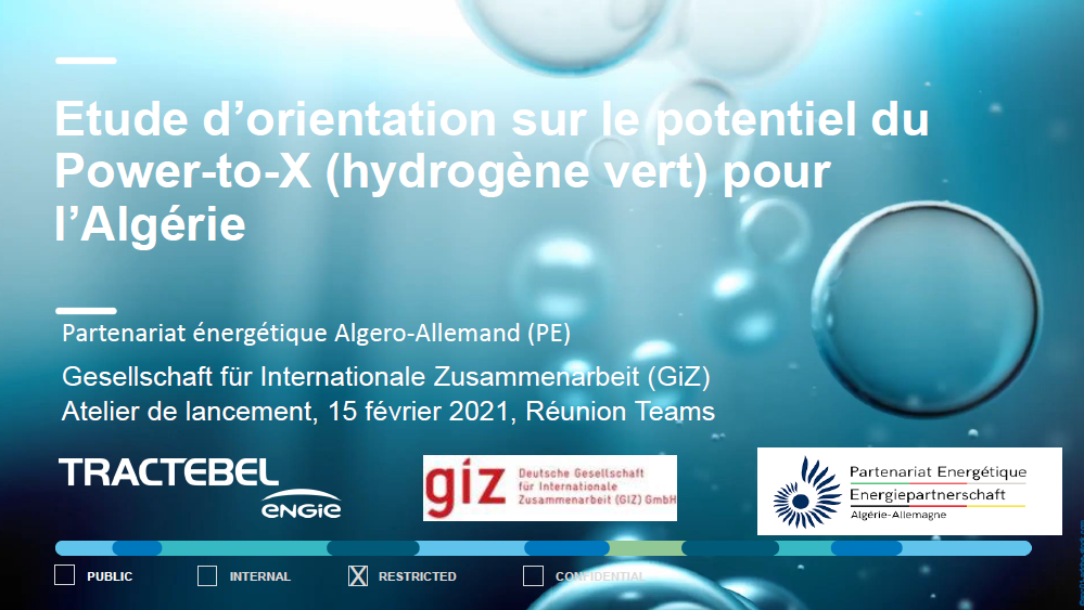 PtX : Green Hydrogen | Energy Partnership Algeria-Germany